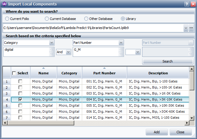 Using The Parts Count Method